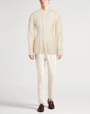 120% Lino Shirt Sand Size Linen