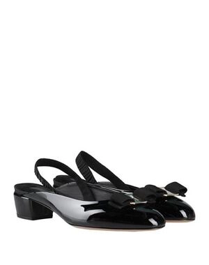 FERRAGAMO Patent Leather Slingback Pumps