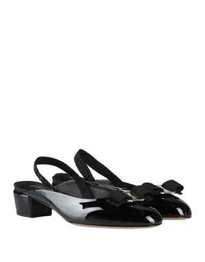 FERRAGAMO Patent Leather Slingback Pumps