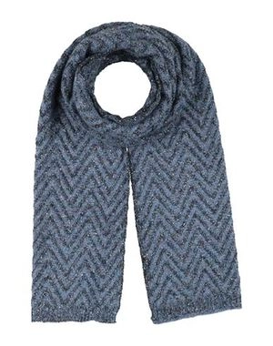 Missoni Scarf Light Polyester, Textile Fibers, Mohair Wool, Wool, Alpaca Wool - Blue