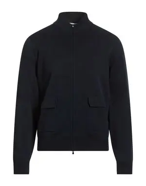 FILIPPO DE LAURENTIIS Midnight Cotton Half-zip Cardigan
