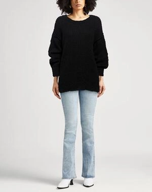 MANILA GRACE Wool And Polyamide Crewneck Sweater - Black