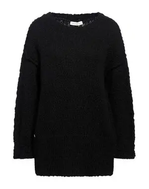 MANILA GRACE Wool And Polyamide Crewneck Sweater - Black