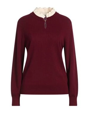 Sandro Sweater Burgundy Size Wool, Cashmere - Red
