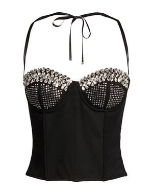 Pinko Top Size Polyester, Viscose, Elastane - Black