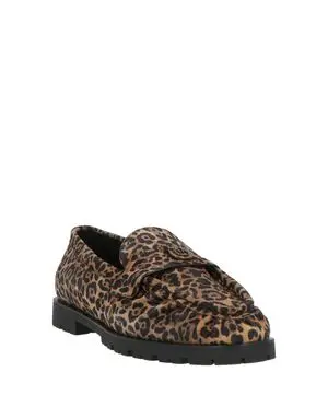 Pinko Leopard Print Suede Loafers