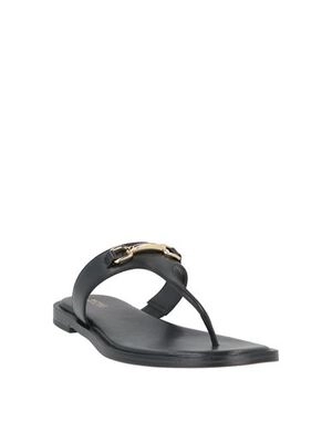 Michael Kors Leather Thong Sandals With Embellishments