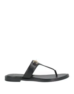 Michael Kors Leather Thong Sandals With Embellishments