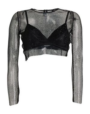 Elisabetta Franchi Top Size Polyester - Black