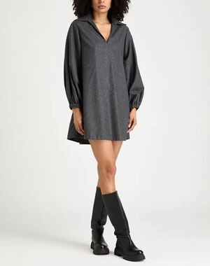 Brunello Cucinelli Mini Dress In Wool And Cashmere