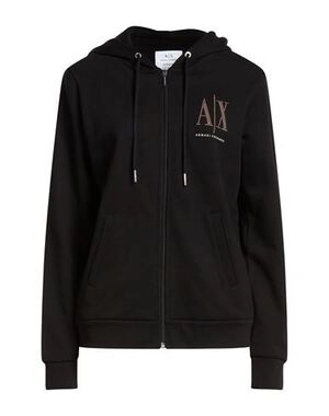 Armani Exchange Cotton Blend Hoodie - Black