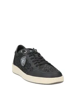 BLAUER. Leather And Textile Fiber Low-top Sneakers
