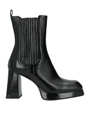GIORGIO FABIANI Leather Ankle Boots - Black