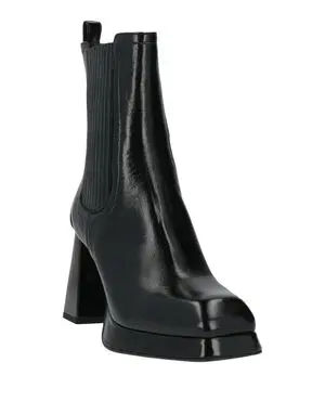 GIORGIO FABIANI Leather Ankle Boots - Black