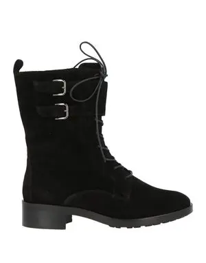 HOGL Suede Lace-up Ankle Boots With Block Heel