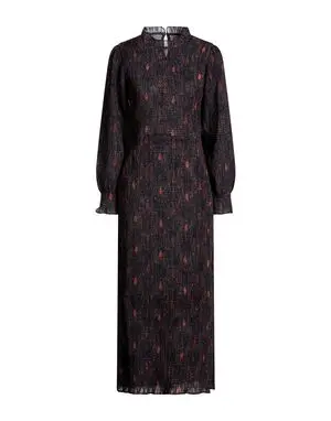 Antik Batik Multicolor Shirred Ruffle Maxi Dress