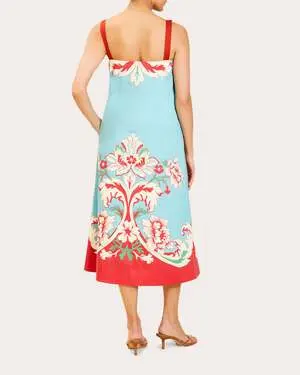 Mestiza New York Galena Floral Poplin Column Midi Dress