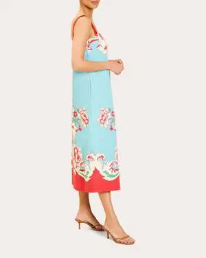 Mestiza New York Galena Floral Poplin Column Midi Dress