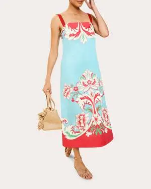 Mestiza New York Galena Floral Poplin Column Midi Dress