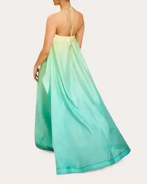 Mestiza New York Mariposa Convertible Organza Train Gown