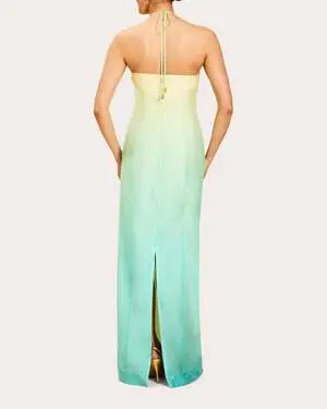 Mestiza New York Mariposa Convertible Organza Train Gown