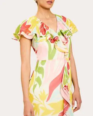 Mestiza New York Fernanda Floral Chiffon Gown