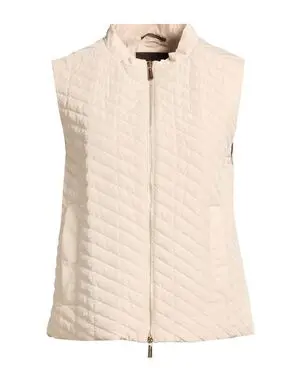 MOORER Cream Quilted Down Vest