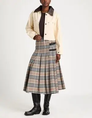 Sandro Organic Cotton Jacket With Leather Trims