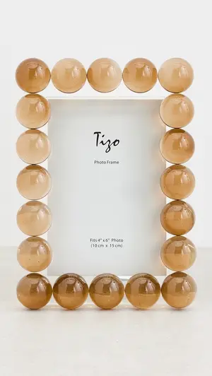 TIZO DESIGN Crystal Glass Bubble Frame 4x6