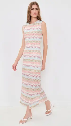 Hill House Home Taytum Maxi Dress - White Multi