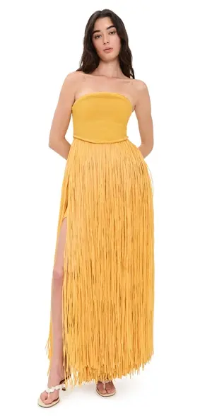 Aje Florentia Raffia Maxi Dress