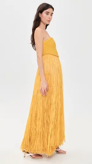 Aje Florentia Raffia Maxi Dress