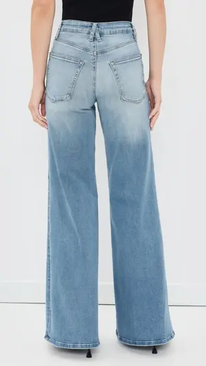 Good American Good Waist Palazzo Jeans