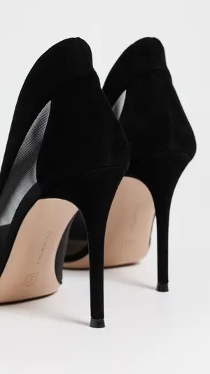 GIANVITO ROSSI Camoscio Rete Stilettos