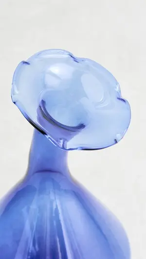 TIZO DESIGN Glass Angled Neck Large Vase