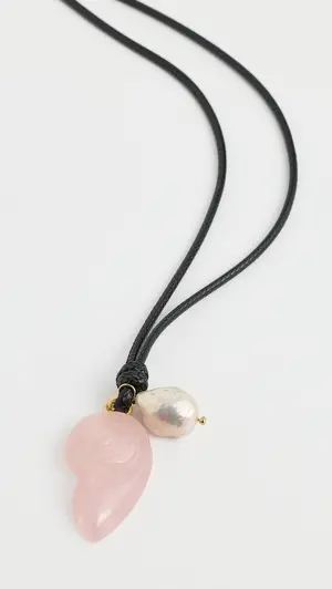 LUV AJ The Santorini Pendant Cord Necklace