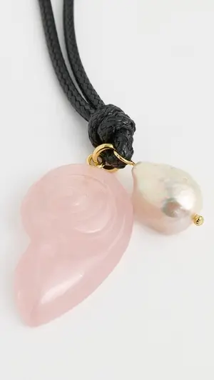 LUV AJ The Santorini Pendant Cord Necklace