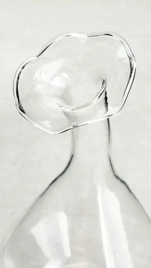 TIZO DESIGN Glass Angled Neck Large Vase