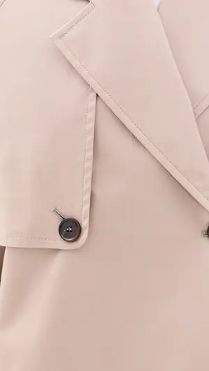 ANINE BING Rickie Cropped Trench Coat