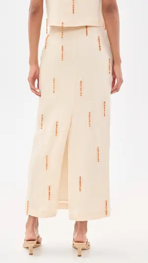 VRG GRL Devyn Linen Midi Skirt