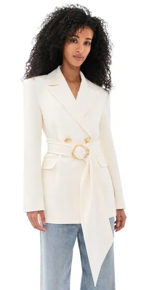 Aje Simone Lace Back Blazer