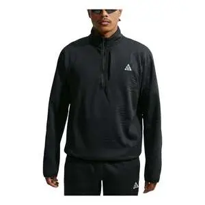 Nike X Wolf Grid Therma-fit 1/2-zip T-shirt - Black/summit White