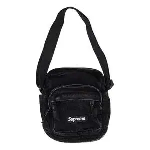 Supreme Denim Shoulder Bag - Black