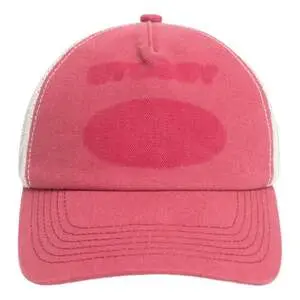 StÜssy Ghost Logo Trucker Cap - Red