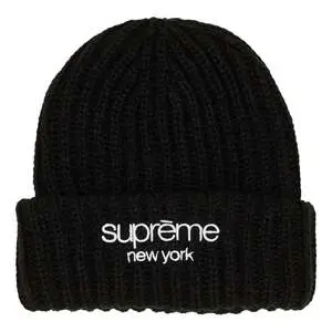 Supreme Classic Logo Beanie - Black