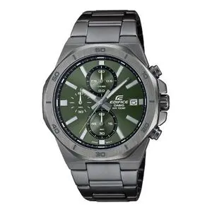 Casio Edifice Chronograph Stainless Steel Watch - Grey/green