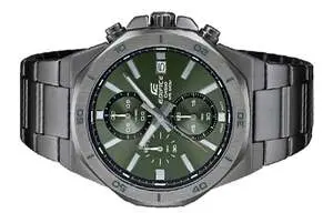 Casio Edifice Chronograph Stainless Steel Watch - Grey/green
