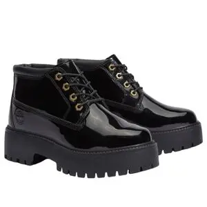 Timberland Stone Street Waterproof Platform Patent Leather Boots
