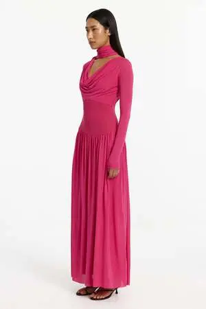 Significant Other Nirvana Long Sleeve Maxi Dress - Fig