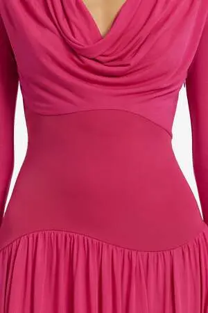 Significant Other Nirvana Long Sleeve Maxi Dress - Fig